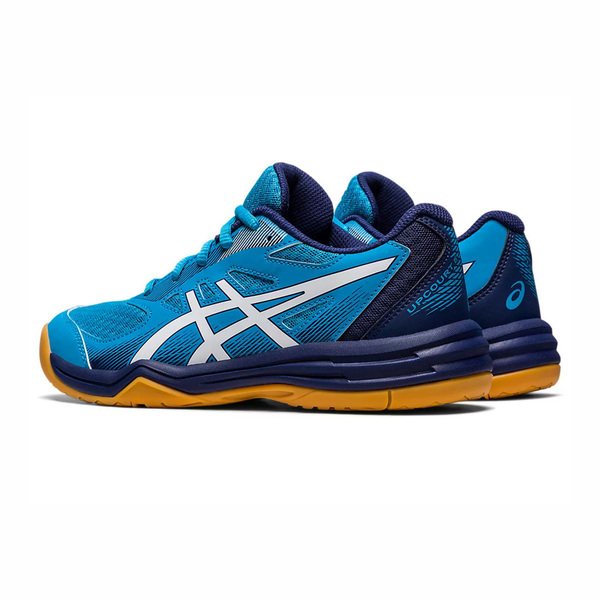 博客來-Asics Upcourt 5 GS [1074A039-402] 大童 排球鞋 入門款 室內 運動 羽球 桌球 藍 白