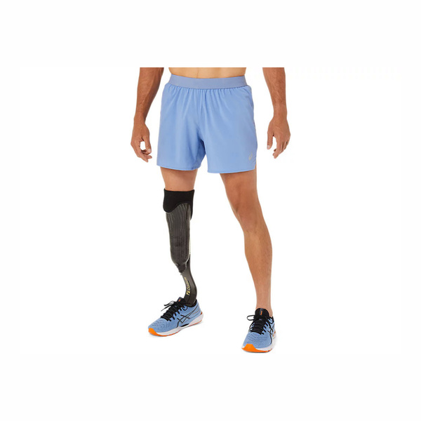 博客來-Asics Road 5IN Short [2011A769-405] 男 短褲 五分褲 運動 慢跑 透氣 亞瑟士 水藍