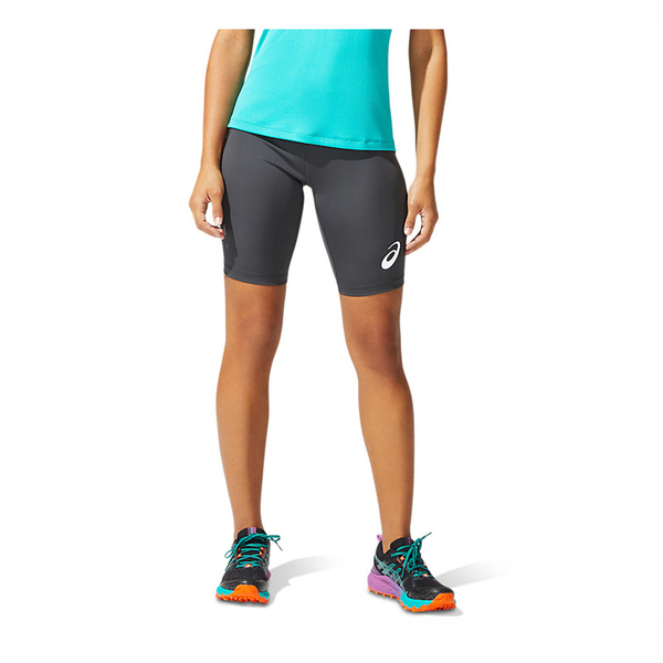 博客來-Asics [2012B928-020] 女 緊身褲 短褲 海外版型 合身 機能 支撐 田徑 運動 訓練 亞瑟士 灰