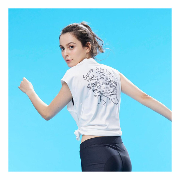 博客來-Asics [2012C220-101] 女 背心 無袖上衣 跑步 休閒 服飾 快乾 柔軟 舒適 海外版型 亞瑟士 白