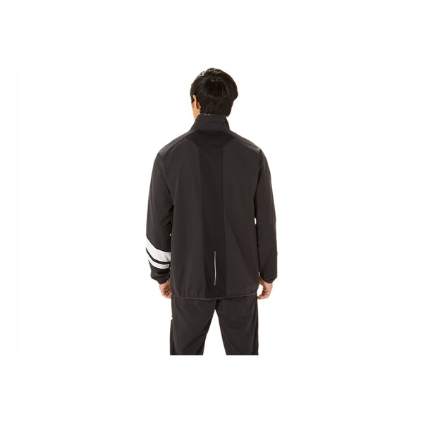 博客來-Asics [2031C879-001] 男 平織外套 訓練 服飾 彈性 涼感 透氣 亞瑟士 黑白