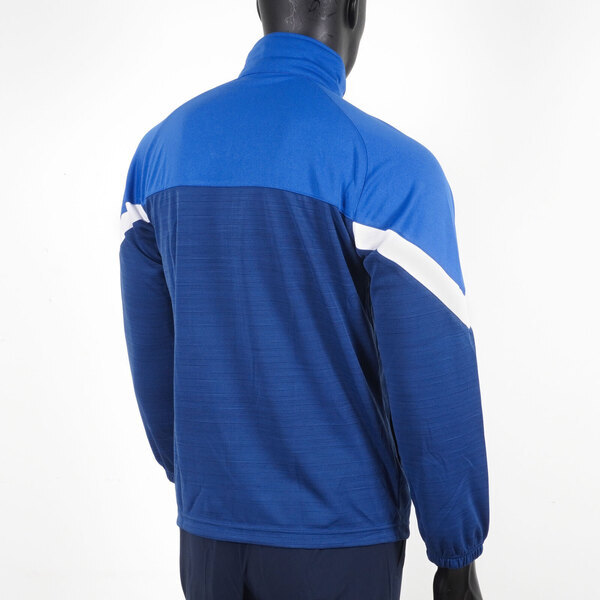 博客來-Mizuno 美津濃 [32TC103422] 男 外套 針織 運動 吸汗 速乾 抗紫外線 藍白 L 藍/白