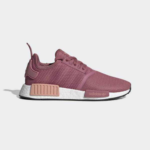 博客來-ADIDAS NMD_R1 W [BD8029] 女鞋 運動 休閒 復古 潮流 襪套 避震 合貼 舒適 酒紅 愛迪達