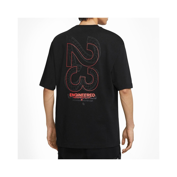 博客來-Nike As M J 23ENG SS Crew [CN3104-010] 男 短袖上衣 T恤 休閒 純棉 喬丹 黑紅