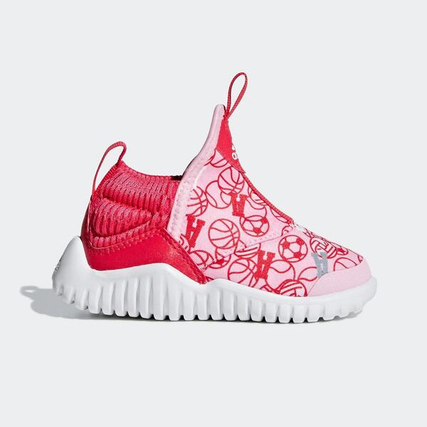 博客來-ADIDAS RapidaZen I [D96841] 小童鞋 運動 輕量 保護 舒適 透氣 套入式 愛迪達 粉紅