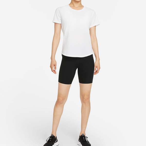 博客來-Nike Dri-FIT One Luxe [DD0619-100] 女 短袖上衣 運動 訓練 瑜珈 柔軟 反光 白