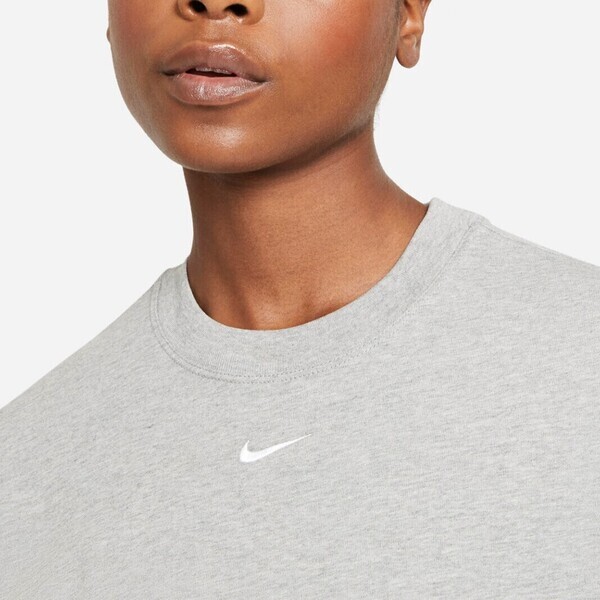 博客來-Nike As W Nsw Essntl Tee Boxy Lbr [DD1238-063] 女 短袖 休閒 運動 灰