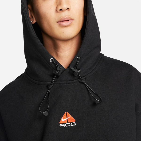 博客來-Nike ACG Therma-FIT [DH3088-010] 男 連帽上衣 厚磅 帽T 刷毛 保暖 刺繡 舒適 黑白
