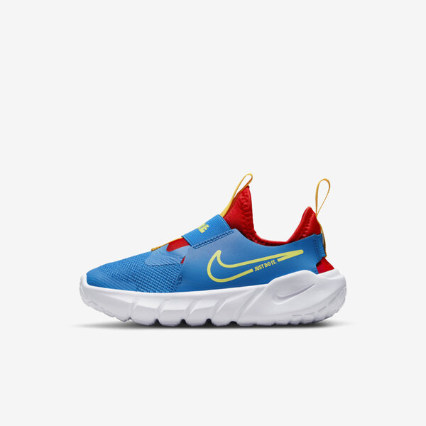 博客來-Nike Flex Runner 2 PSV [DJ6040-402] 中童 慢跑鞋 運動 休閒 襪套 輕量 舒適 藍紅