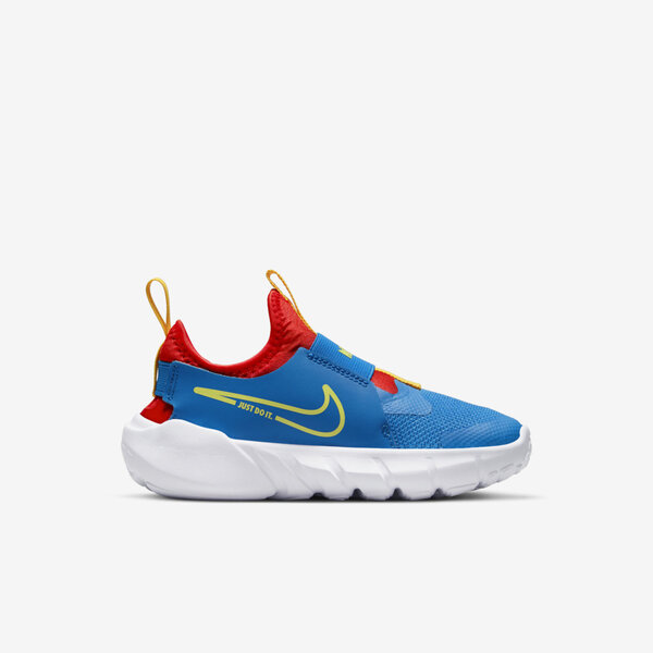 博客來-Nike Flex Runner 2 PSV [DJ6040-402] 中童 慢跑鞋 運動 休閒 襪套 輕量 舒適 藍紅