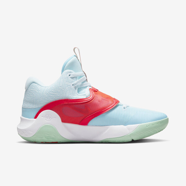 博客來-Nike KD Trey 5 X EP [DJ7554-400] 男 籃球鞋 運動 訓練 緩震 杜蘭特 魔鬼氈 水藍