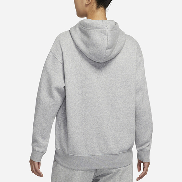 博客來-Nike NSW Collection Essentials [DJ7669-063] 女 連帽上衣 帽T 刷毛 灰