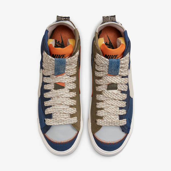 博客來-Nike Wmns Blazer Mid 77 Jumbo [DR0978-001] 女 休閒鞋 積木玩偶 鴛鴦 深藍