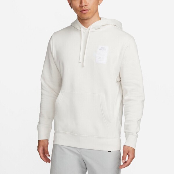 博客來-Nike As M Nsw Hoodie Af1 Open [DX1084-030] 男 連帽上衣 帽T 運動休閒 灰白
