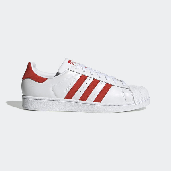博客來-Adidas Originals Superstar [EF9237] 男鞋 運動 休閒 經典 百搭 必備 愛迪達 白紅