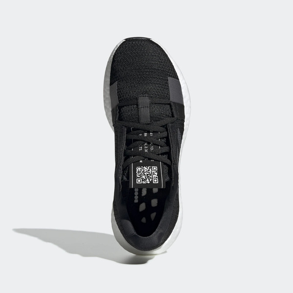博客來-ADIDAS SENSEBOOST GO W [F33906] 女鞋 運動 慢跑 休閒 避震 透氣 健身 愛迪達 黑灰