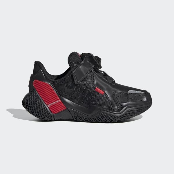 博客來-Adidas 4uture Rnr Starwars El K [FV5792] 中童鞋 運動 休閒 慢跑 愛迪達 黑 18.5 黑/紅