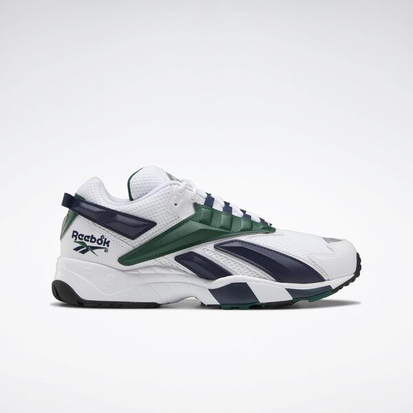 博客來-Reebok Intv 96 [FX2150] 男 休閒鞋 運動 慢跑 復古 老爹鞋 緩震 穿搭 大LOGO 白綠 深藍