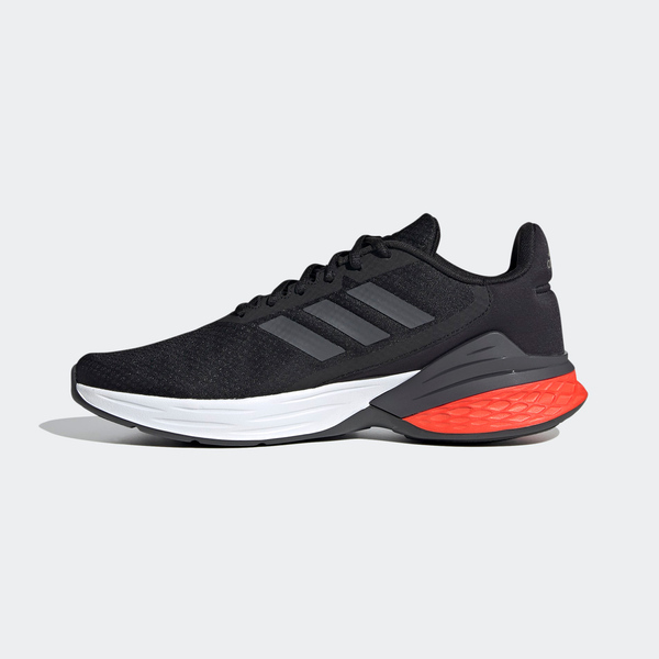 博客來-Adidas Response Sr [FX3629] 男鞋 運動 休閒 慢跑 透氣 舒適 支撐 避震 愛迪達 黑 灰 27.5cm 黑/灰
