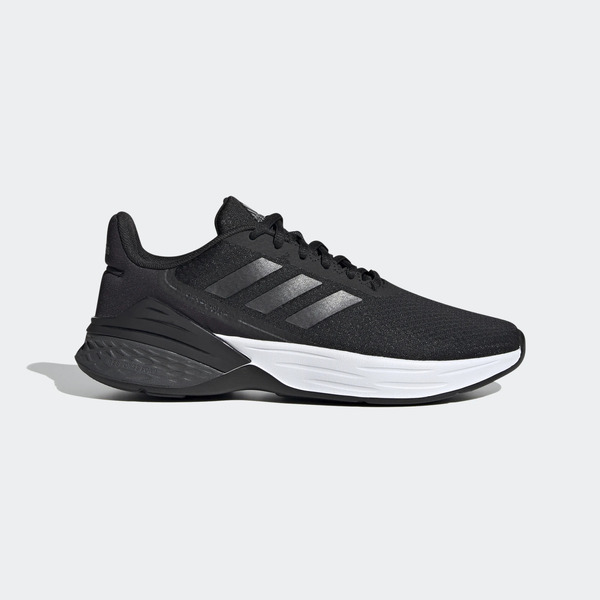 博客來-Adidas Response Sr [FX3642] 女鞋 運動 休閒 慢跑 透氣 舒適 支撐 避震 愛迪達 黑 白