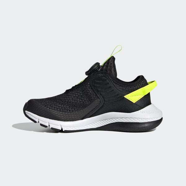 博客來-Adidas Activeflex Boa K [FY0280] 童鞋 運動 休閒 透氣 支撐 保護 愛迪達 黑 螢黃 21.5 黑/螢黃