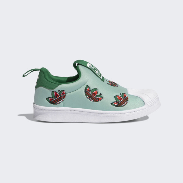 博客來-Adidas Superstar 360 C [FY4368] 童鞋 運動休閒鞋 舒適 經典 貝殼鞋 套入式 綠