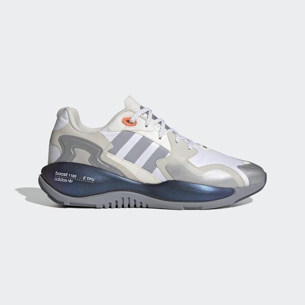 博客來-Adidas Zx Alkyne [FY5720] 男鞋 運動休閒 舒適 經典 金屬感 愛迪達 避震 銀 藍
