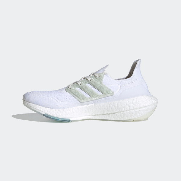 博客來-Adidas Ultraboost 21 X Parley [FZ1927] 男女鞋 慢跑 運動 休閒 愛迪達 白 水藍 30cm 白/水藍
