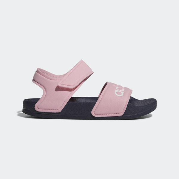 博客來-ADIDAS ADILETTE SANDAL K [G26876] 童鞋 涼鞋 拖鞋 雨鞋 水鞋 海灘 游泳 戲水 粉紅