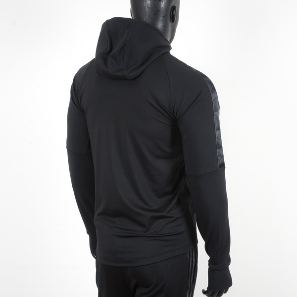 博客來-Adidas M MT FZ HD [GV5302] 男 連帽外套 運動 休閒 亞洲版 環保理念 舒適 黑 L 黑/白