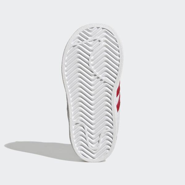 博客來-Adidas Superstar CF I [GV8863] 小童 休閒鞋 經典 HELLO KITTY 魔鬼氈 白紅