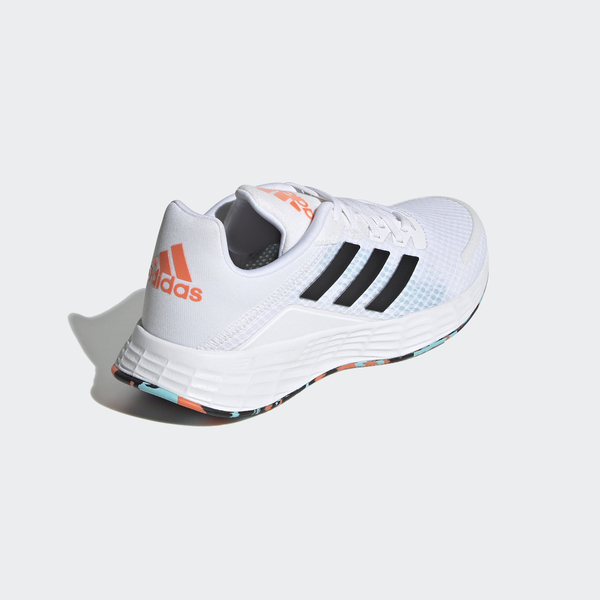博客來-Adidas Duramo SL K [GV9817] 大童 慢跑鞋 運動 休閒 輕量 避震 透氣 舒適 愛迪達 白 23 白/水藍