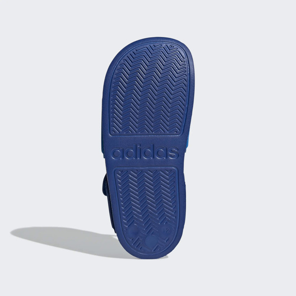 博客來-Adidas Adilette Sandal K [GW0343] 中童 涼鞋 休閒 快乾 舒適 輕量 魔鬼氈 藍 橘