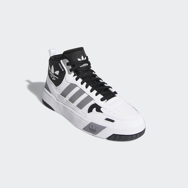 博客來-Adidas Post Up [GX2489] 男 休閒鞋 經典 運動 籃球風 中筒 舒適 穿搭 愛迪達 白黑灰 27.5cm 白/灰