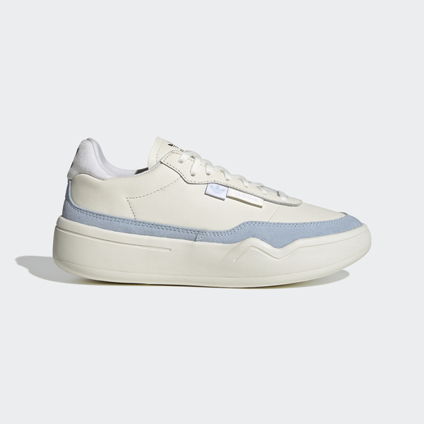 博客來-Adidas Her Court W [GX3499] 女 休閒鞋 經典 ORIGINALS 厚底 舒適 皮革 白 藍