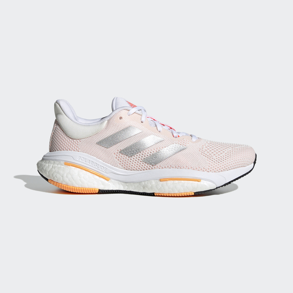 博客來-Adidas Solar Glide 5 W [GX5496] 女 慢跑鞋 運動 路跑 專業 BOOST 支撐 粉橘 白