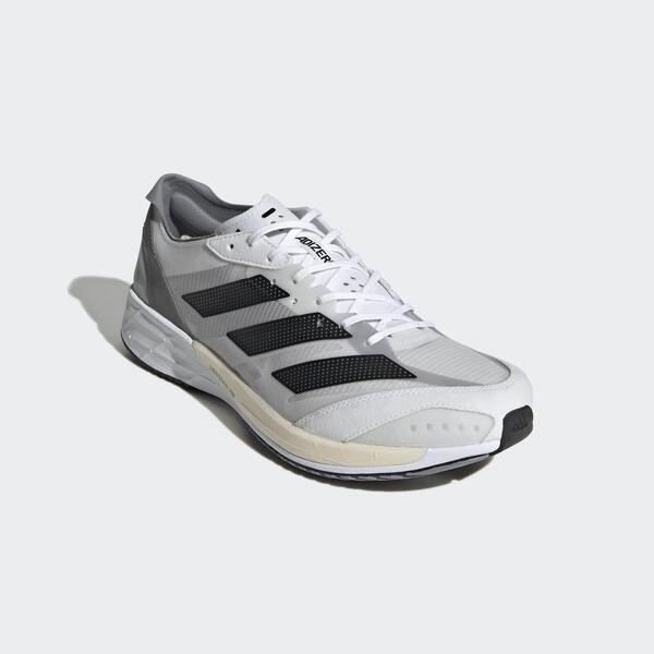 博客來-Adidas Adizero Adios 7 M [GX6646] 男 慢跑鞋 運動 路跑 訓練 輕量 緩震 支撐 白灰
