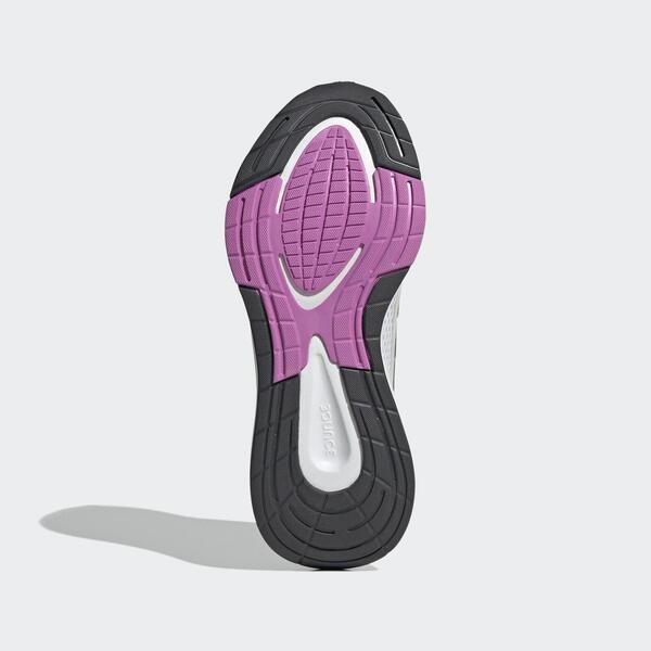 博客來-Adidas EQ21 Run [GY2208] 女 慢跑鞋 運動 休閒 輕量 支撐 緩衝 彈力 白 紫
