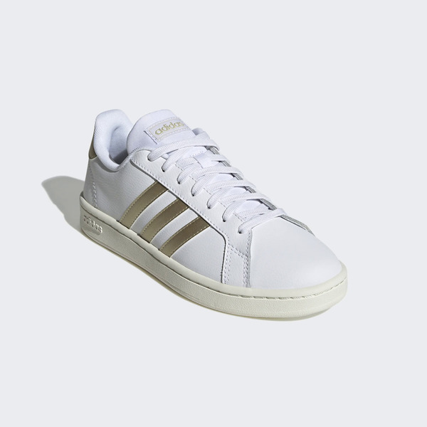 博客來-Adidas Grand Court [GY6012] 女 休閒鞋 運動 經典 NEO 皮革 簡約 穿搭 愛迪達 白金