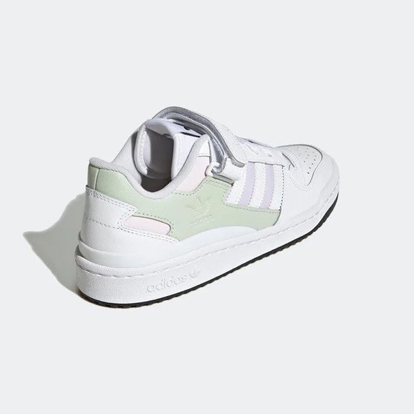 博客來-Adidas Forum Low W [GY9492] 女 休閒鞋 運動 經典 復古 魔鬼氈 舒適 穿搭 愛迪達 白綠紫