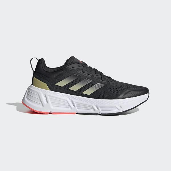 博客來-Adidas Questar [GZ0620] 女 慢跑鞋 運動 休閒 訓練 緩震 包覆 舒適 再生材質 愛迪達 黑灰