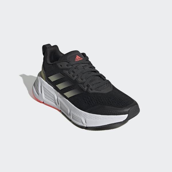 博客來-Adidas Questar [GZ0620] 女 慢跑鞋 運動 休閒 訓練 緩震 包覆 舒適 再生材質 愛迪達 黑灰