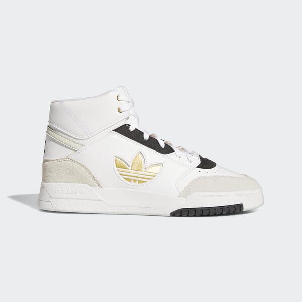 博客來-Adidas Drop Step XL [GZ1581] 男 休閒鞋 運動 經典 Originals 中筒 穿搭 白灰金