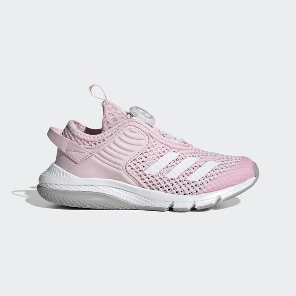 博客來-Adidas Activeflex Boa K [GZ3362] 中童 慢跑鞋 運動 透氣 舒適 緩震 愛迪達 粉灰白