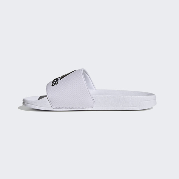 博客來-Adidas Adilette Shower [GZ3775] 男女 涼拖鞋 經典 運動 休閒 舒適 夏日 海灘 白黑