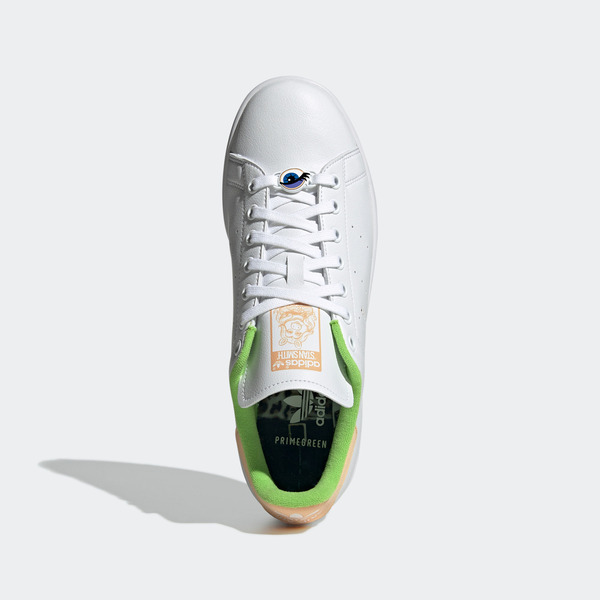 博客來-Adidas Stan Smith [GZ5863] 男女鞋 運動 休閒 聯名 豬小姐 科米蛙 情侶 鴛鴦 愛迪達 白綠 27cm 白/綠