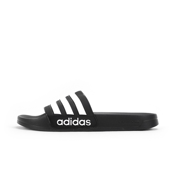博客來-Adidas Adilette Shower [GZ5922] 男女 涼拖鞋 運動 經典 夏日 百搭 舒適 輕量 黑 白