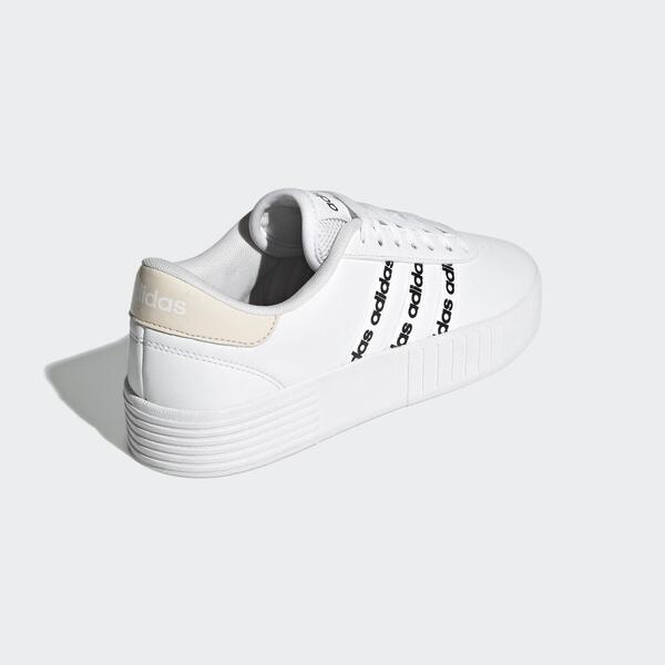 博客來-Adidas Court Bold [GZ8439] 女 休閒鞋 運動 經典 厚底 簡約 日常 穿搭 舒適 愛迪達 白黑