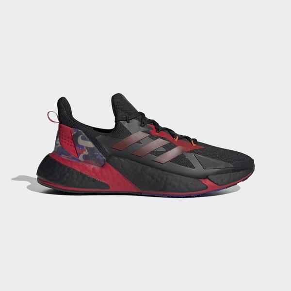 博客來-Adidas X9000l4 [GZ8987] 男鞋 運動 休閒 慢跑 透氣 靈活 支撐 抓地力 穿搭 愛迪達 黑 紅
