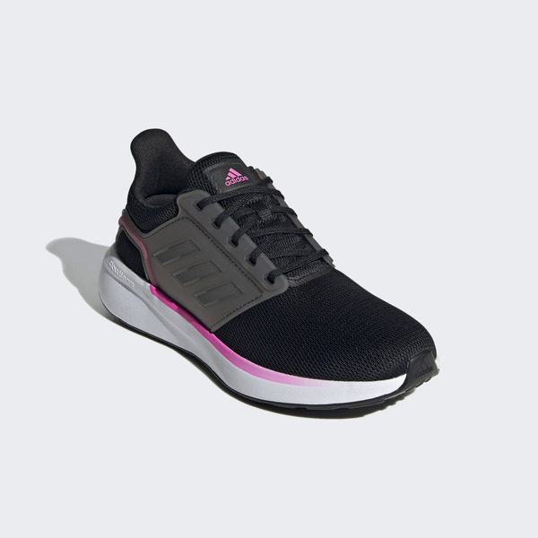 博客來-Adidas Eq19 Run [H00933] 女鞋 慢跑 運動 休閒 輕量 舒適 支撐 緩衝 彈力 愛迪達 黑 粉紅